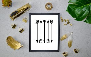 Black and White Arrows Poster Freebie – Little Lovely Crafts